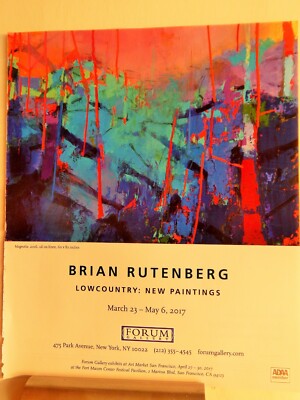 BRIAN RUTENBERG ART PIECE VTG ORIG 2017 ADVERTISEMENT | eBay