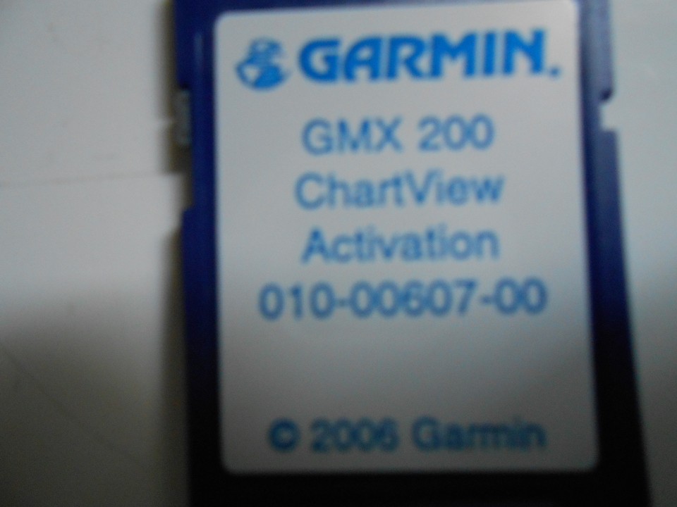 GARMIN CHARTVIEW ACTIVATION FOR GMX200 (GARMIN GMX-200 DATA CARD ACTIVATION) | eBay