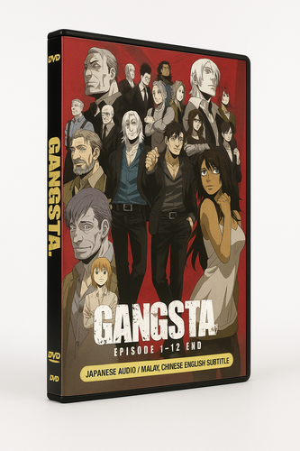 Gangsta Complete Anime Series DVD (Episode 1-12 End) Japanese Audio Eng ...