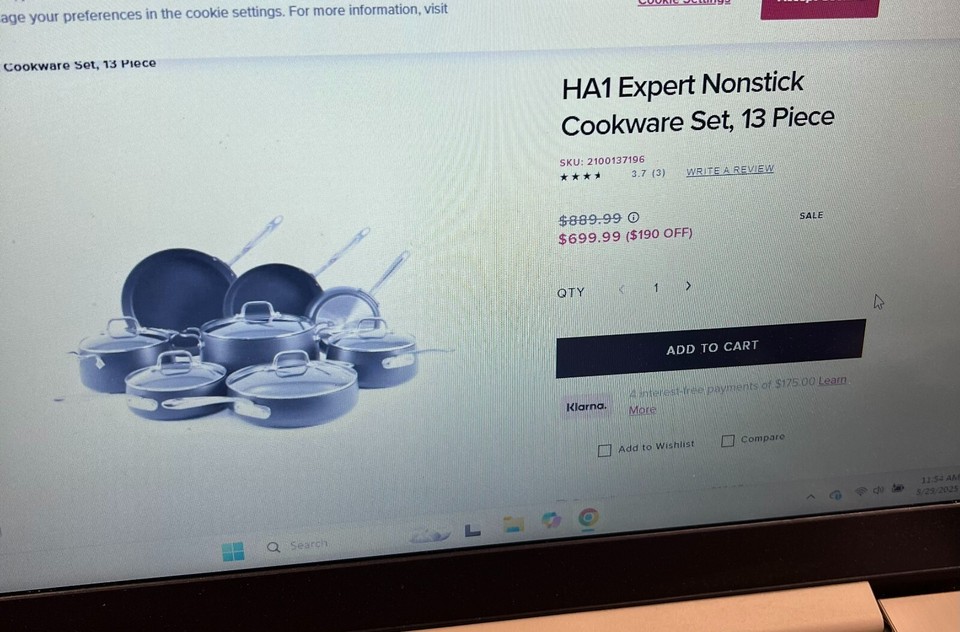 All Clad 13 PC HA1 Nonstick Cookware Set, E113SB64, NIB | eBay