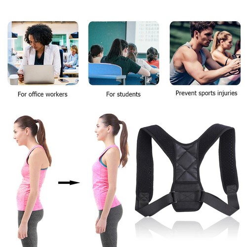 Back Posture Corrector Adjustable Shoulder Brace Lightweight Shoulder ...