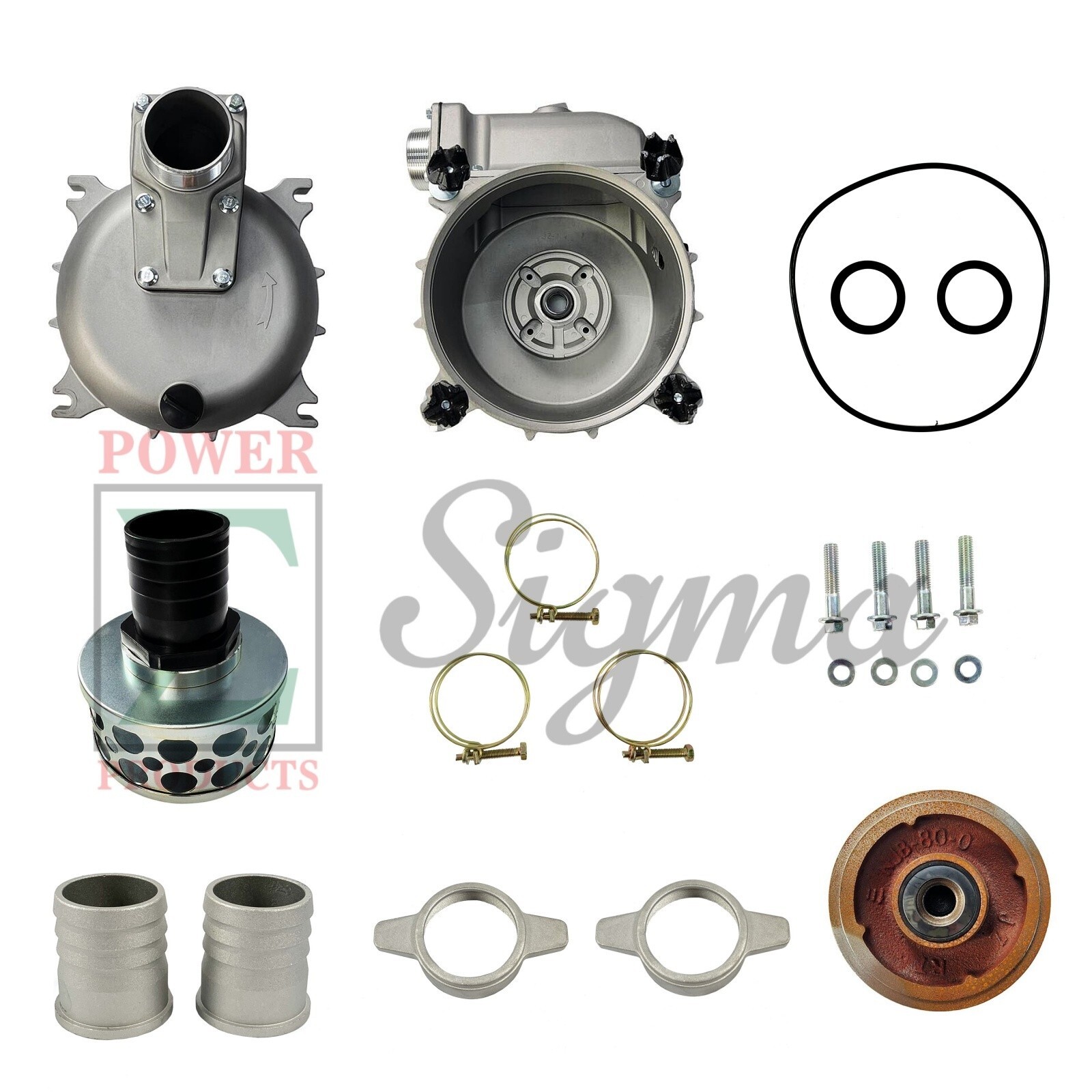 Heavy Duty Full-Trash Pump For Predator 3" in. 301cc Water Pump 23000 ...