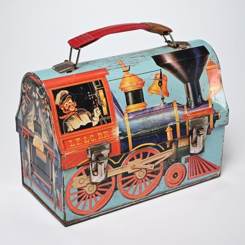 LF&C RailRoad Express Dome Top Metal Lunch Box Vintage | eBay