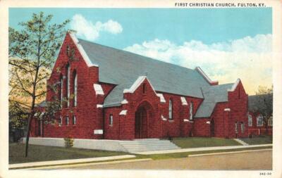 FULTON, KY Kentucky FIRST CHRISTIAN CHURCH Fulton County c1920's ...