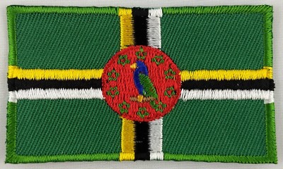 Dominica Flag Patch Embroidered Iron On Applique Dominican | eBay