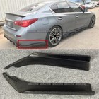 For 2014-20 Infiniti Q50 Carbon Fiber Rear Bumper Side Corner Splitters ...