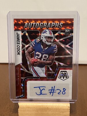 2022 Panini Mosaic James Cook Auto RC Rookie Red #RAM-JC | eBay