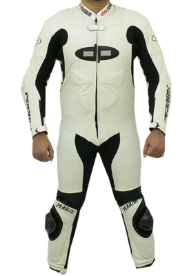 1pc Perrini Fusion Motorcycle Riding Racing Leather Suit w/ Padding ...
