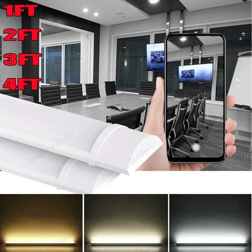 1-5Pcs LED Batten Tube Light Shop Light Workbench Garage Ceiling Lamp ...