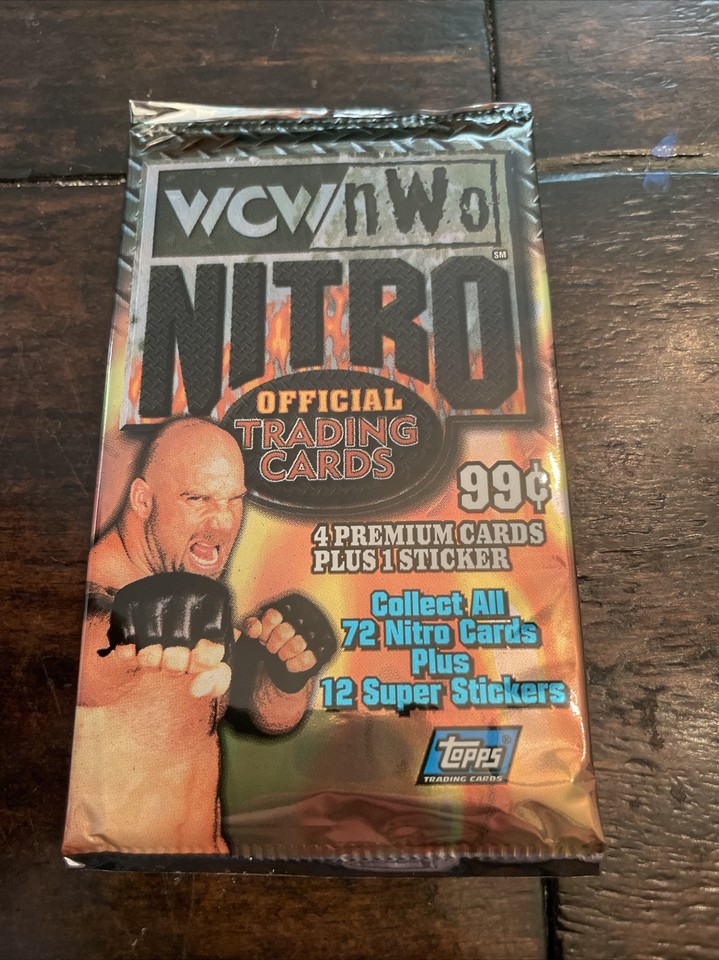 (1) Sealed pack 1999 Topps Trading Cards WCW/NWO Nitro Wrestling, nWo 4 ...