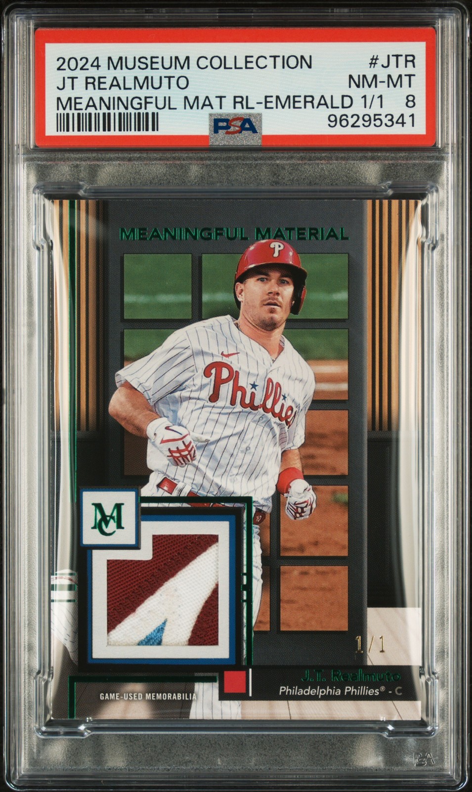 2024 Topps Museum Collection - Meaningful Material Relics J.T. Realmuto ...