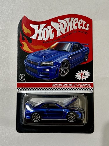 Hot Wheels - RLC Nissan Skyline GT-R BNR34 R34 Blue #6198/12500 | eBay