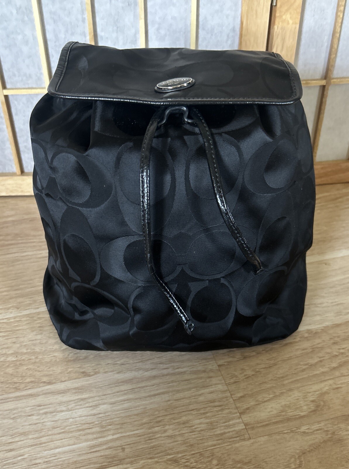 Coach Getaway Signature Nylon Black Packable Backpack… - Gem