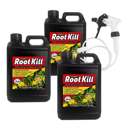 Glyphosate Weedkiller 3 x 2.5L Weedblast Rootkill, with Long hose ...