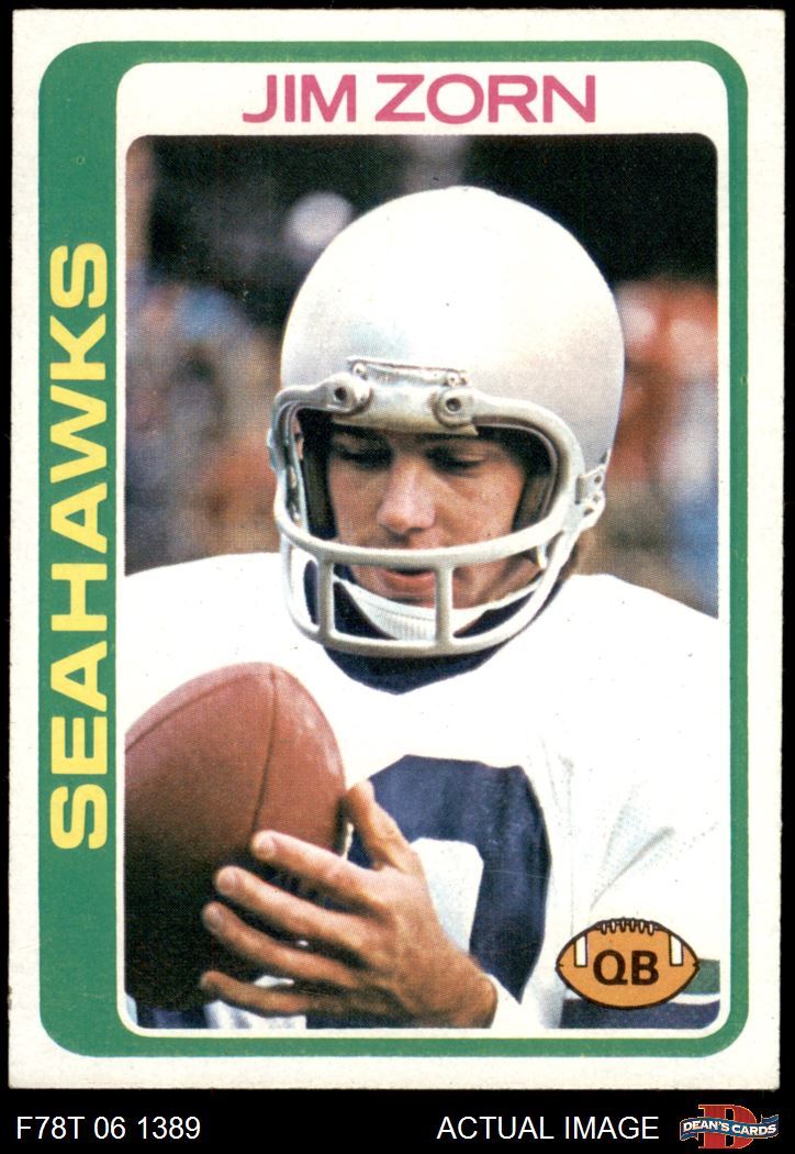 1978 Topps #383 Jim Zorn Seahawks Cal-Poly 7.5 - NM+ | eBay