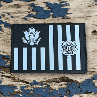 Subdued Coast Guard Ensign Flag PVC Patch | eBay