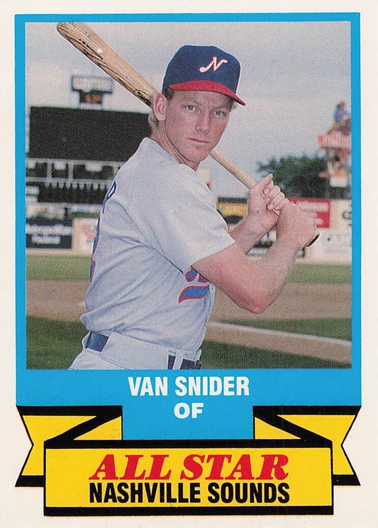 VAN SNIDER 1989 CMC AAA MINOR LEAGUE #8 | eBay