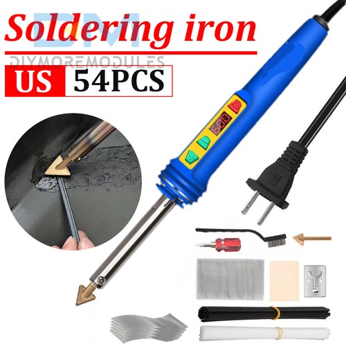 100W Soldering Iron Kit Plastic Welding Welder Car Bumper Dashboard ...