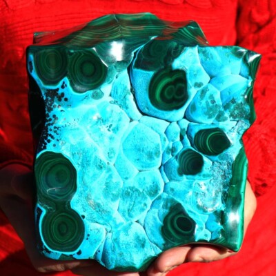 Museum 10.8 lb Vivid Chrysocolla, Malachite, Heterogenite, Congo! CR876 ...