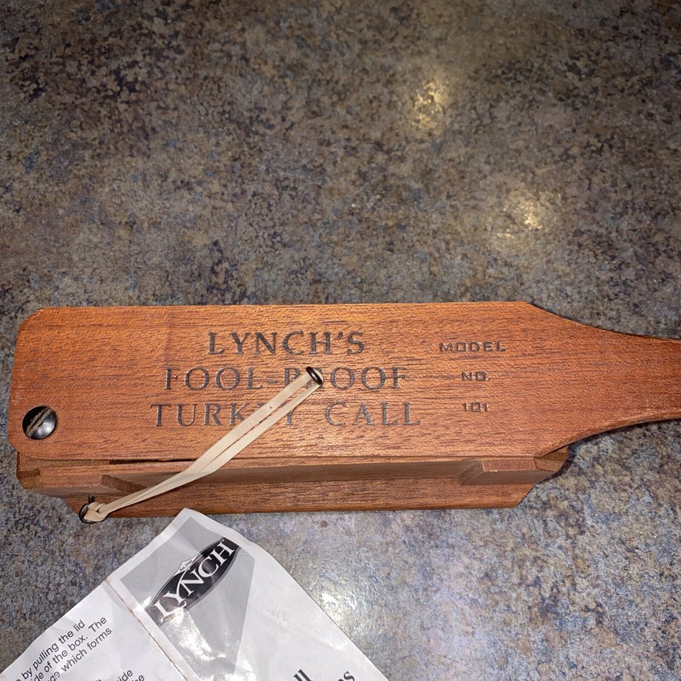 Rare Error Turkey Call ML LYNCH model #101 LYNCH'S FOOL PROOF 1965 ...