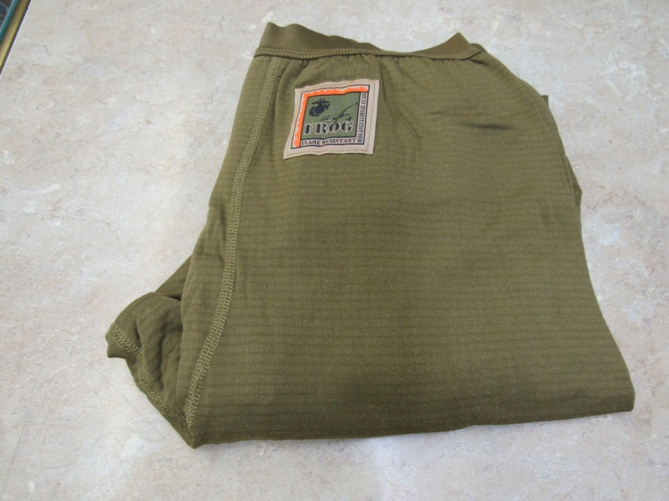 USMC Frog Cold Weather Drawers Pants Waffle Grid Polartec Large US ...