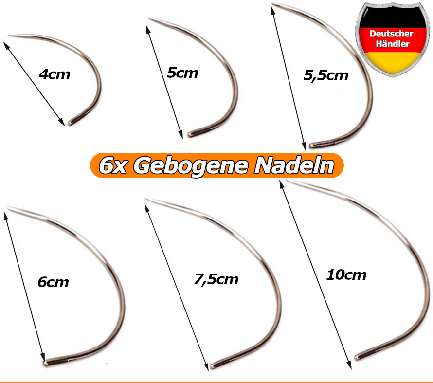 Nähnadeln Nadelset gebogene Nadeln Polster Leder Nähnadel Nähen Nadel ...