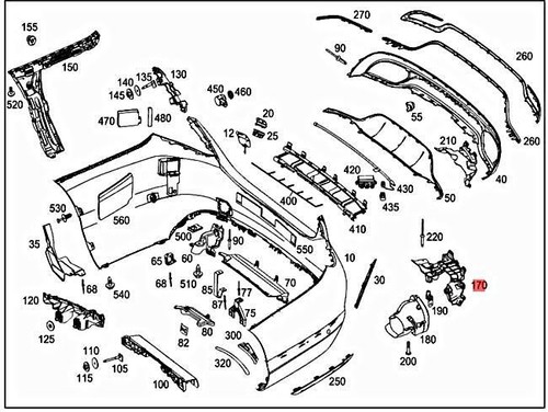 Genuine MERCEDES S205 W205 C-CLASS W205 Estate S205 Bracket 2058851814 ...
