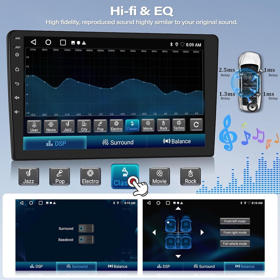 For 2011 2012-2013 Dodge Durango CarPlay Android Auto Stereo Radio GPS ...