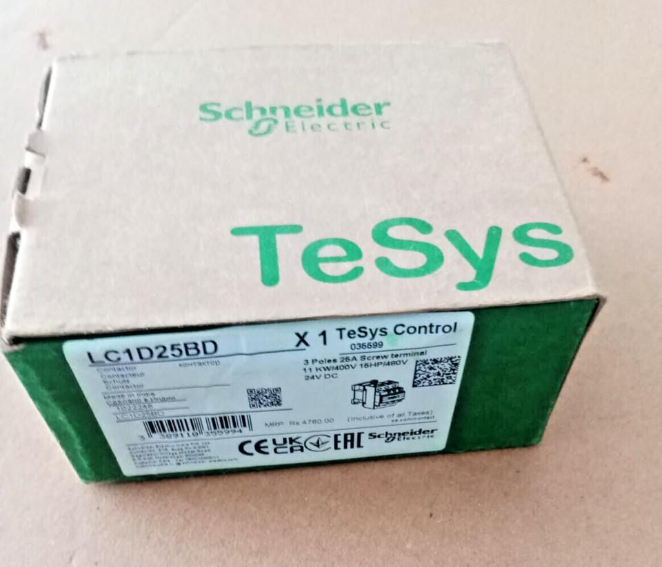 1PC- SCHNEIDER LC1D25BD Tesys D Contactor 3 poles brand new, original ...