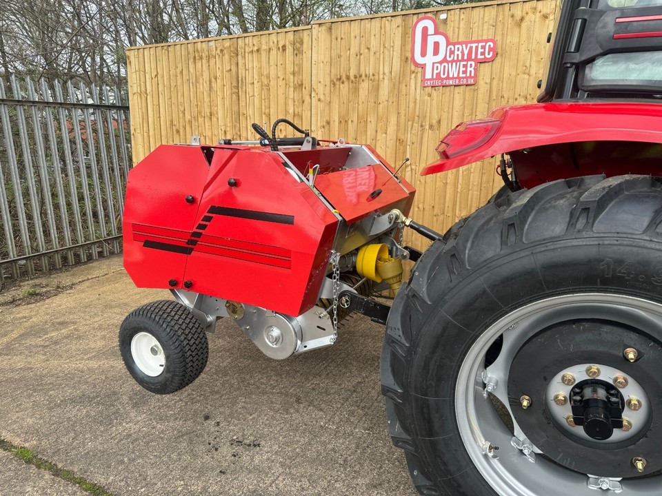 Crytec 890 Compact Round Mini Hay Baler Tractor PTO Attachment Small ...