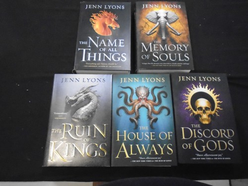 Signed Jenn Lyons A Chorus Of Dragons Books1-5 US1st/1st 9781250175489 ...