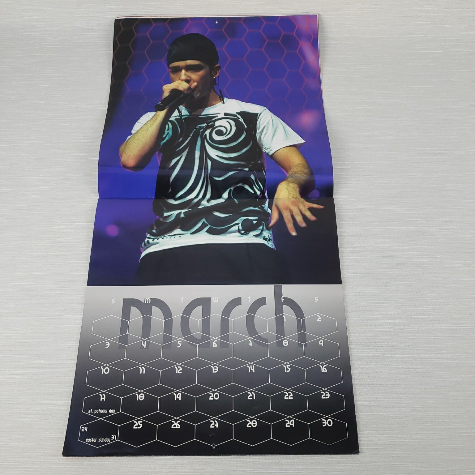Vintage 2002 NSYNC Justin Timberlake Calendar Boy Band Pop Artist Y2K ...