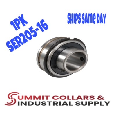 SER205-16 1" ER16 Insert Ball Bearing With Snap Ring NEW SHIPS SAME DAY ...