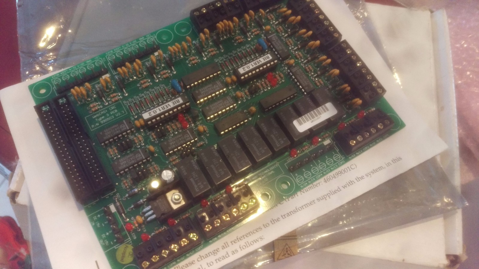 NEW Casi-Rusco WebCast CRC Security PCB Enternet 4RDR #- 990503 / ...