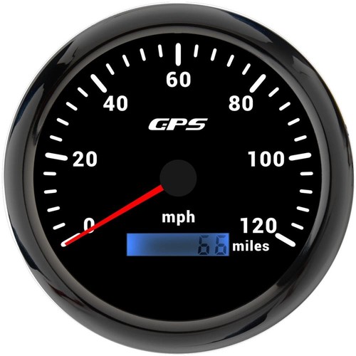 4-3/8" 110mm GPS Speedometer 120 MPH Gauge Waterproof for Car Marine ...