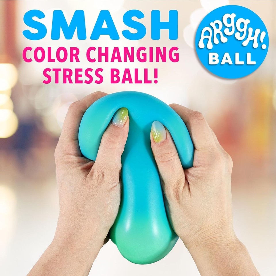 Nontoxic 3.75 Inch Squishy Stress Ball - Color-Changing Calm Toy for ...