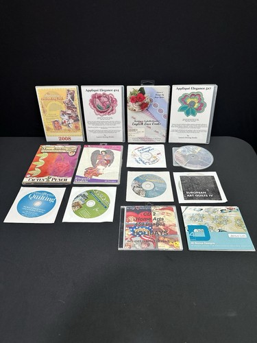 Huge Library of Machine Embroidery Designs! Amazing - Includes 15 Disc ...