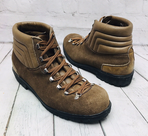 Lowa Vibram GTX Goretex Mid Hiking Boots Men US 9 UK 8 Brown Leather ...