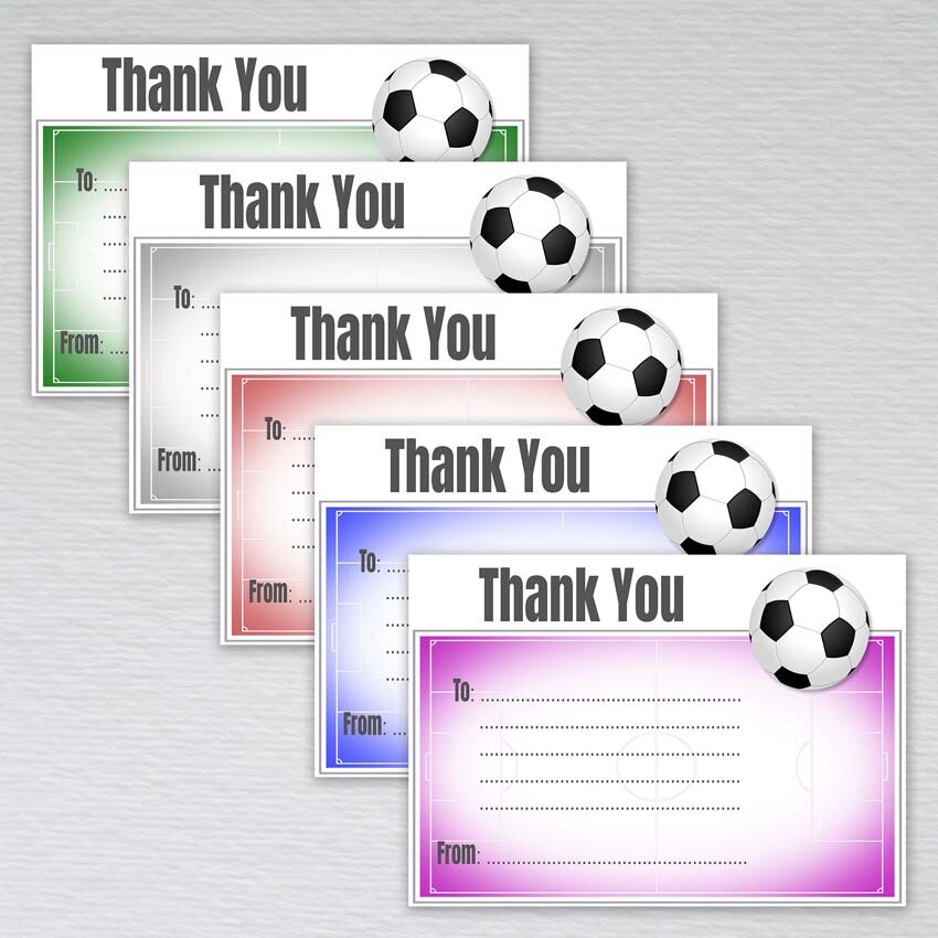 Football Birthday Printable Thank You Cards Football 1st Birthday