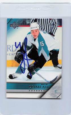 2005/06 Upper Deck #162 Wayne Primeau Sharks Signed Auto *H2607 | eBay
