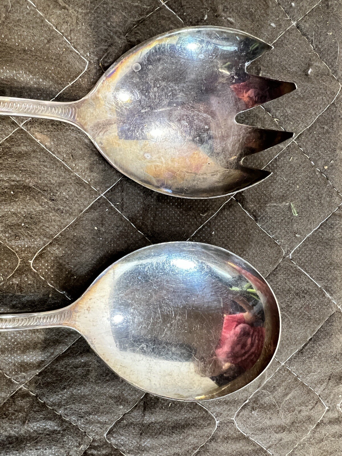 Vtg Nils Johan Sweden EPNS ALP Mema Silverplate Serving Spoon/ Fork ...