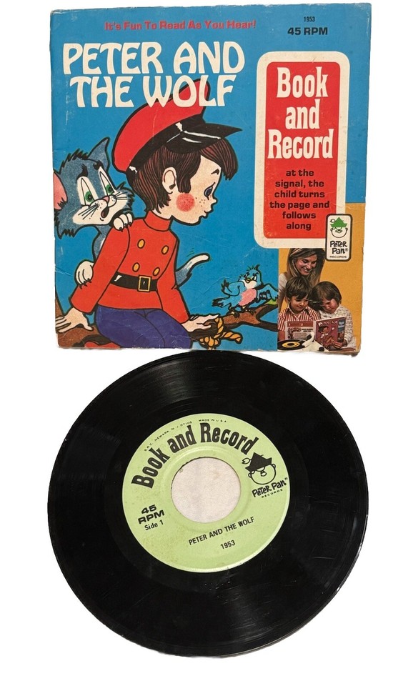 Peter and the Wolf | Peter Pan Books and Recording 45 RPM 1975 USA ...