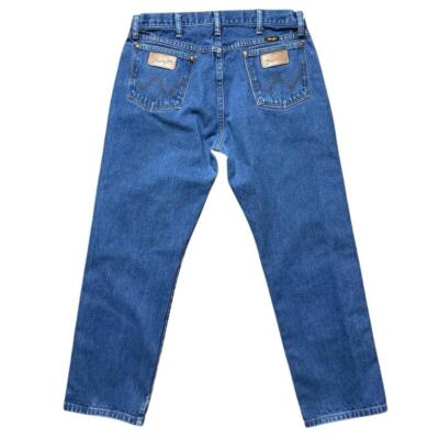 Vintage Wrangler Double Patch Rare “Error” Jeans Size 34 x 30 | eBay