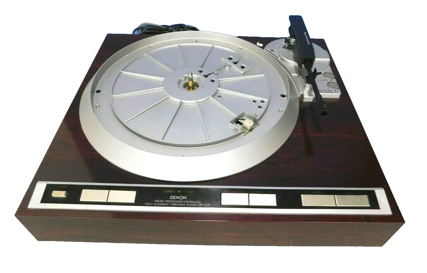 DENON DP37F TURNTABLE BOTTOM WITH ALL INTERNALS USA 120V MODEL, PARTS ...