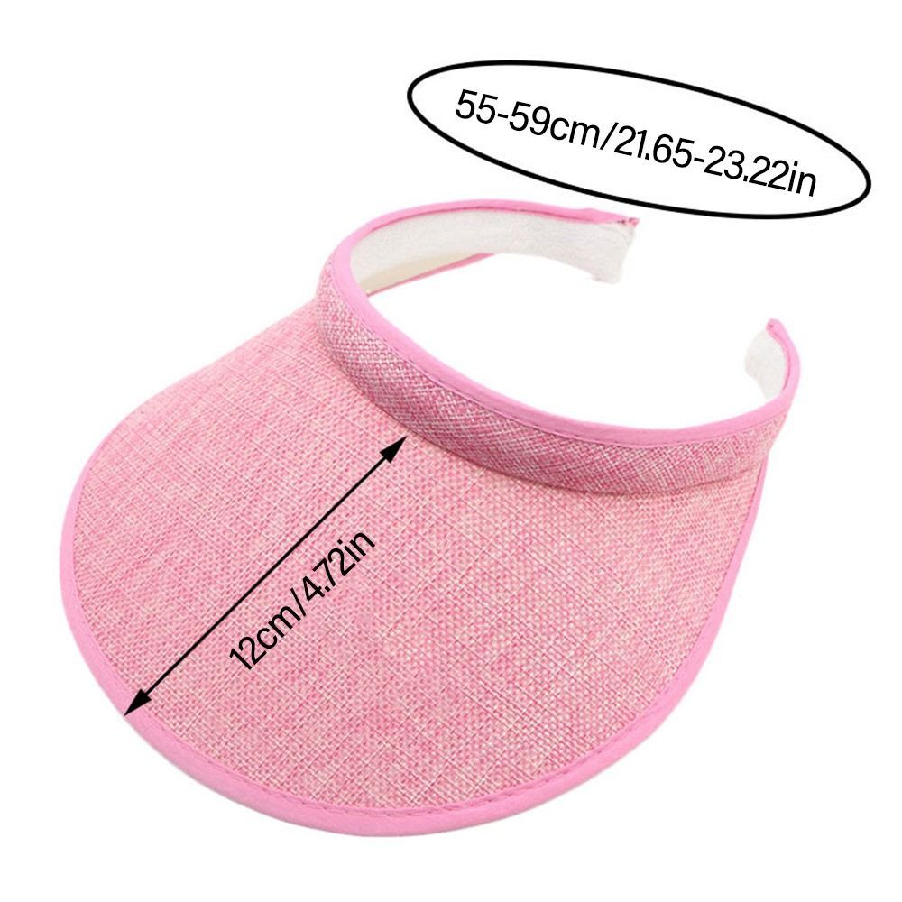 for Summer Baseball Cap Visor Caps Scalable Brim Empty Top Sun Hat ...