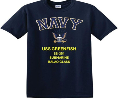 USS GREENFISH SS-351* SUBMARINE*EAGLE SHIRT*NAVY OFFICIALLY LICENSED | eBay
