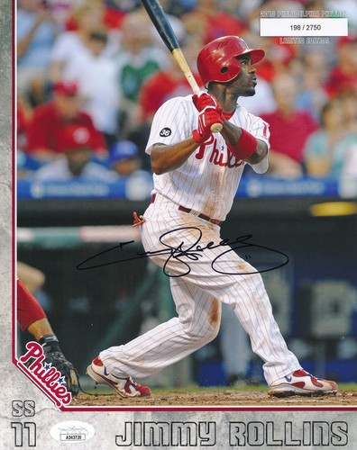 Jimmy Rollins Autographed 2010 8x10 Phillies Phan Photo JSA | eBay