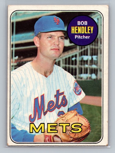1969 Topps Bob Hendley #144 - New York Mets - EX | eBay