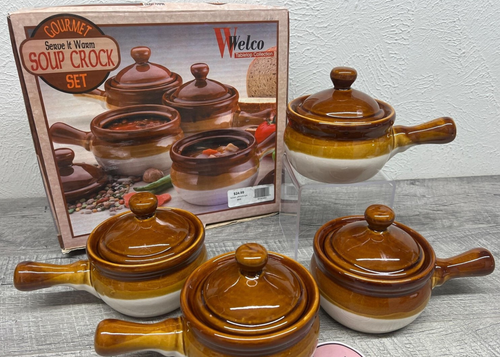 Welco Gourmet Soup Crock Set Of 4 (Brand New) | eBay