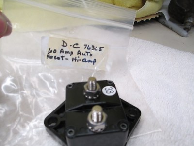 D-C 60 Amp / 30 Volt DC Self Reset Circuit Breaker 76365 | eBay